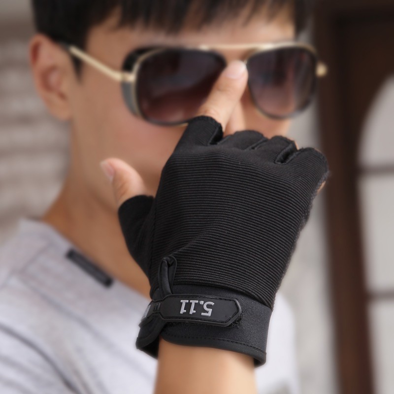 BGC COD Sports gloves male fitness riding half finger non-slip training ...