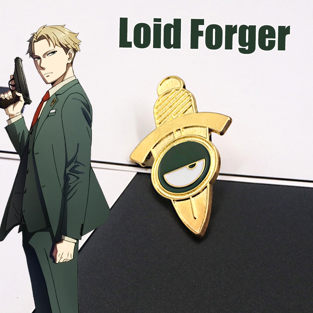 Anime SPY X FAMILY Loid Forger Pin Brooch Metal Badge Button Brooch ...