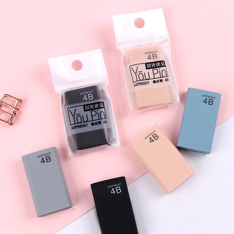 4B Art Sketch Painting Pure Color Eraser Student Stationery | Shopee ...