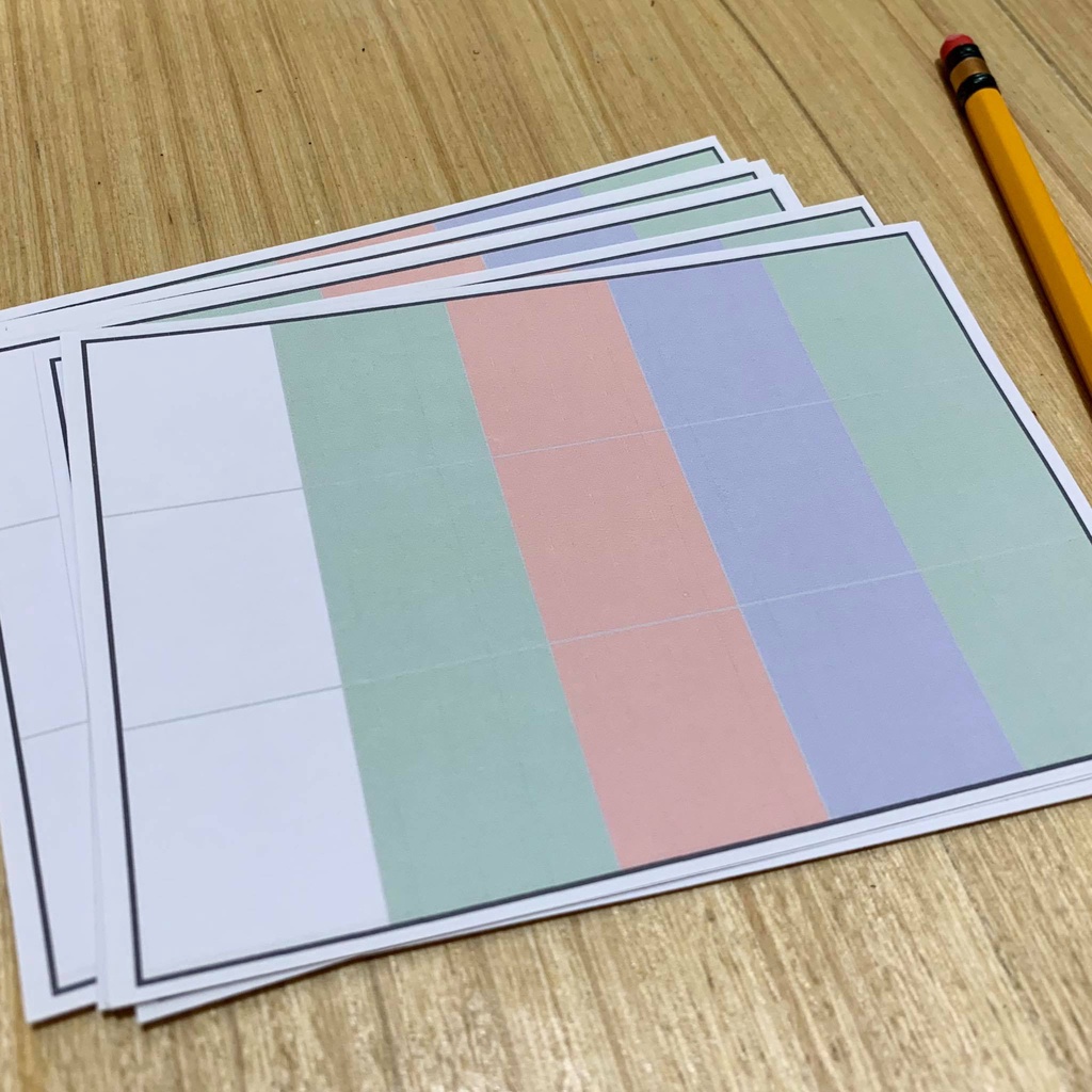 50 Sheets Montessori Mathematics Stamp Game Operations Equation Graph ...