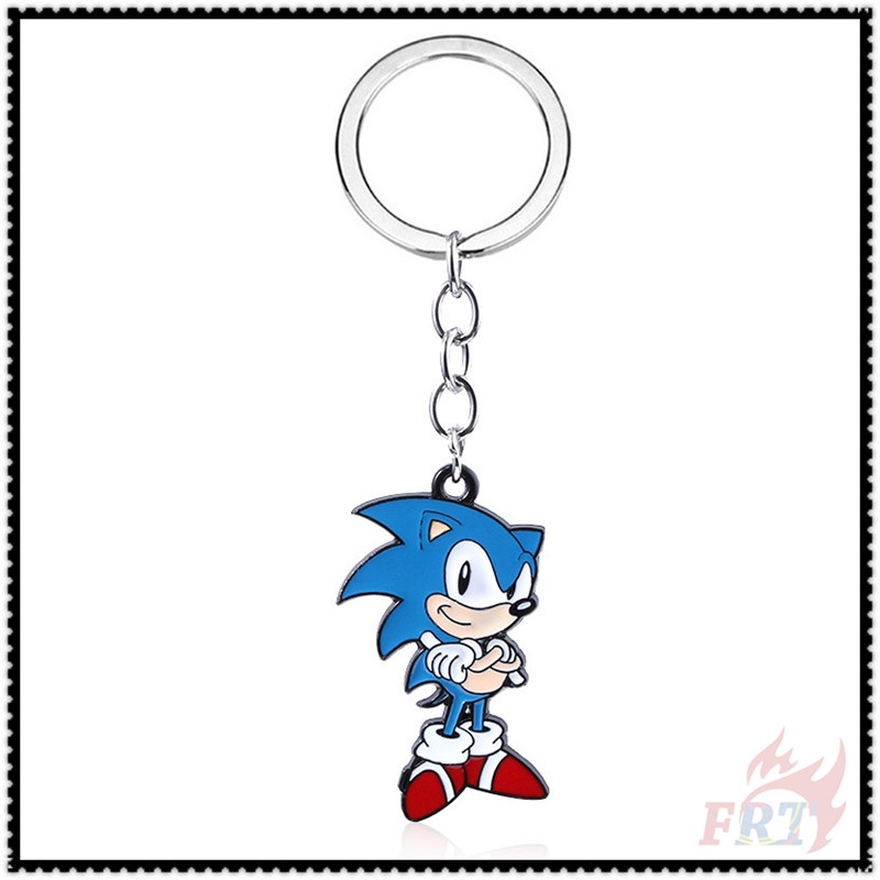 Sonic the Hedgehog Keychains / Necklaces 1Pc Cartoon Film Metal ...