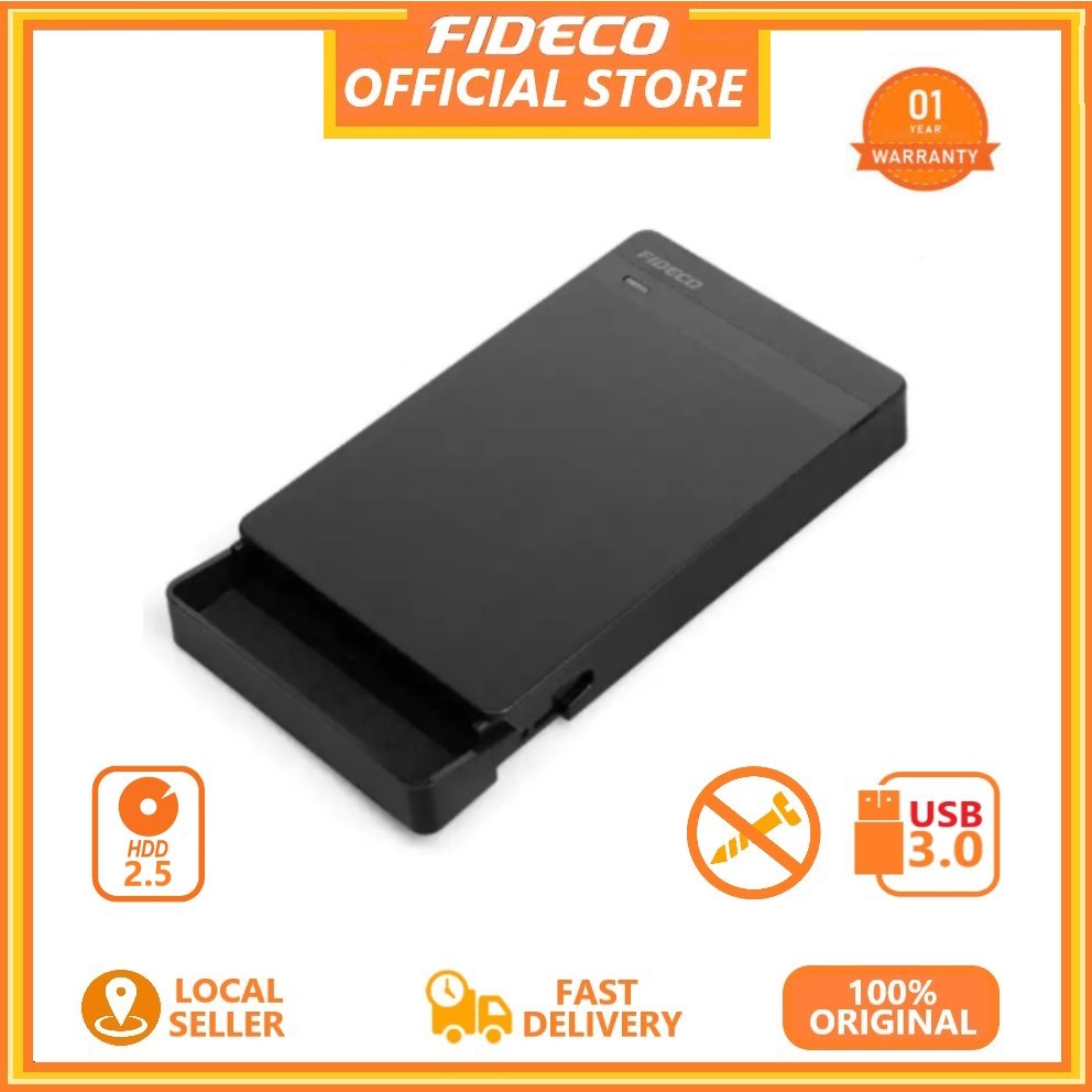 FIDECO Hard disk Case/Hard disk Casing/Enclosure hdd sata USB 3.0 to 2. ...