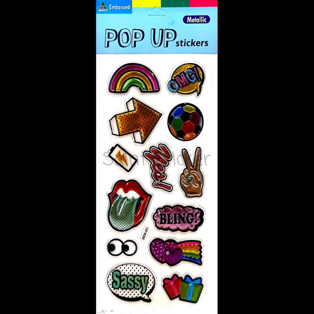 Pop Up Sticker Sticker Embossed Sticker Picture Paste Children Rainbow ...