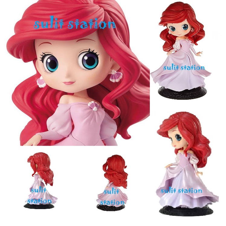 Q POSKET DISNEY PRINCESS ARIEL MERMAID GOWN VINYL BOBBLE BIG HEAD ...