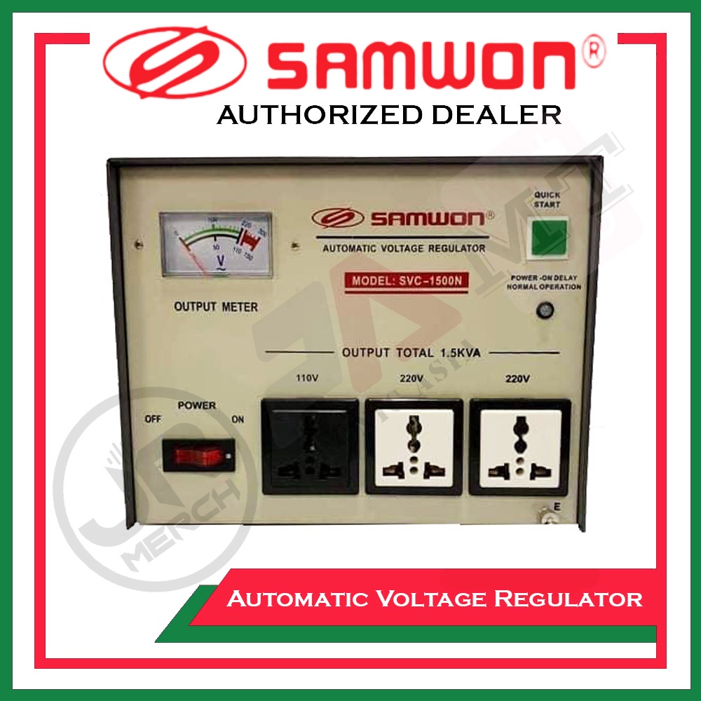 Samwon Automatic Voltage Regulator 1500 watts AVR with Time Delay (SW-1500W) | Shopee Philippines