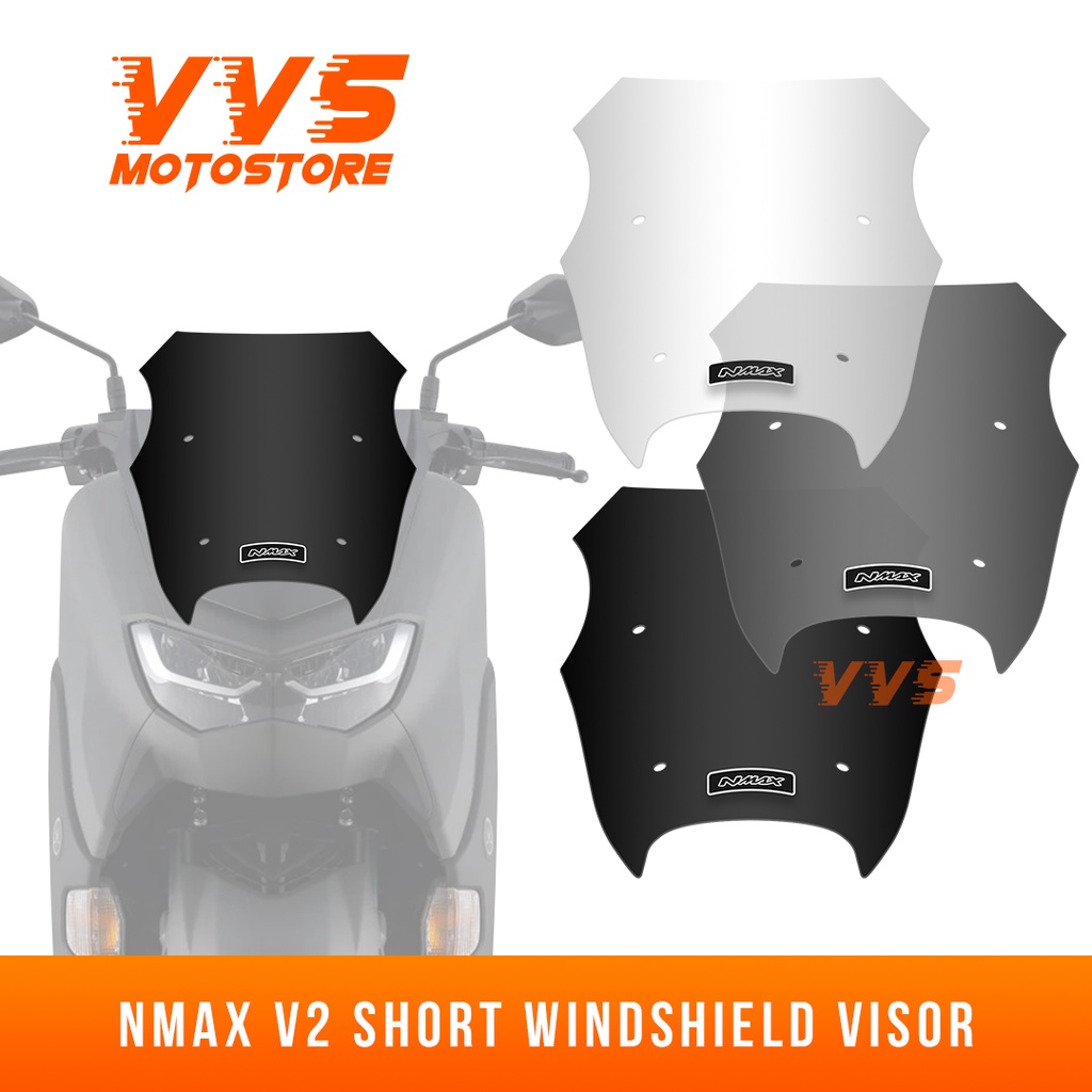 Nmax V2 2020 Windshield Visor Short Type With Bolts 5mm Thickness ...