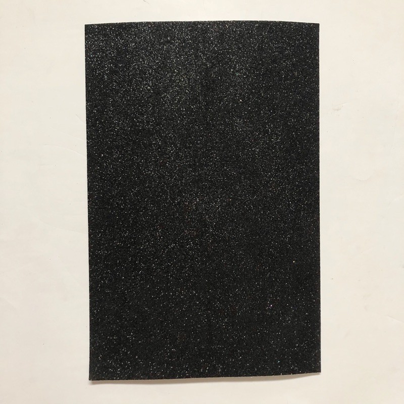 Black Glitter Foam with Adhesive (20cm x 30cm) | Shopee Philippines