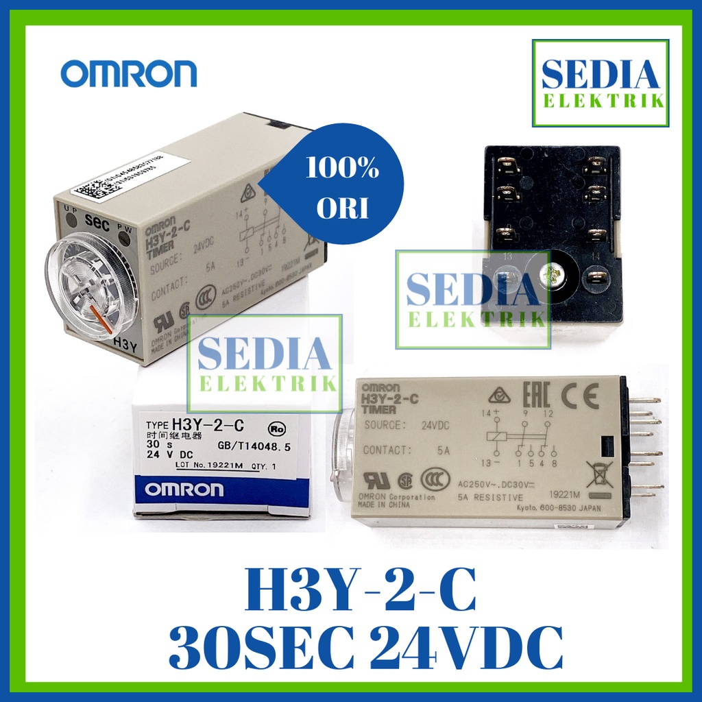 Mini Timer Omron H3Y 2C H3Y-2 30 SEC 24VDC | Shopee Philippines