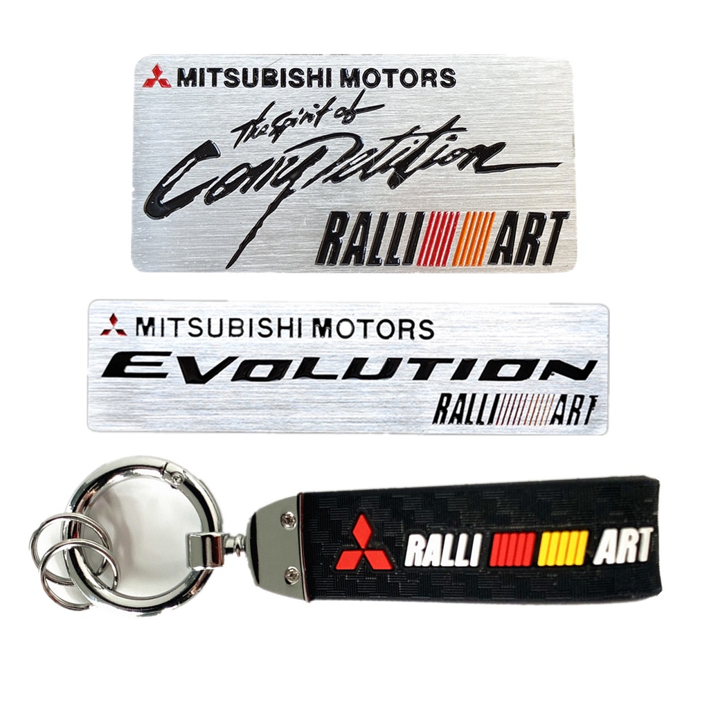 Mitsubishi Decals Metal Car Stickers Modified RALLIART Rally Car ...