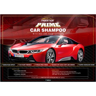 Prestige PRIME Car Shampoo with Wax and Foam Booster 1 Gallon | Shopee ...