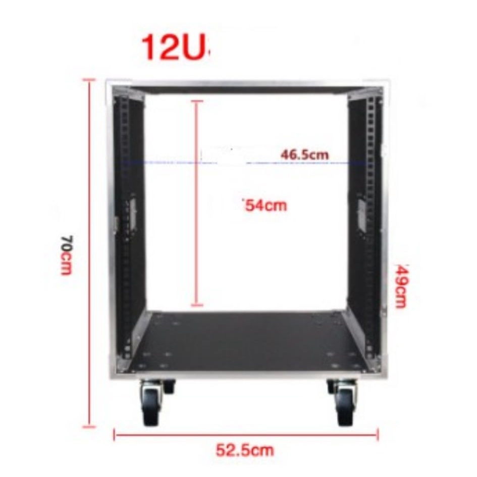 Mixer Shelf Power Amplifier Rack Chassis Hard Case 12u Flight Case ...