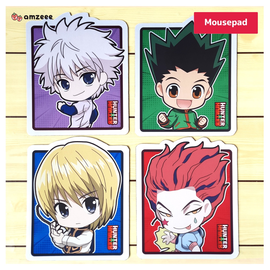 Hunter X Hunter Mousepad - Gon Killua Kurapika Hisoka Kawaii Chibi Cute ...
