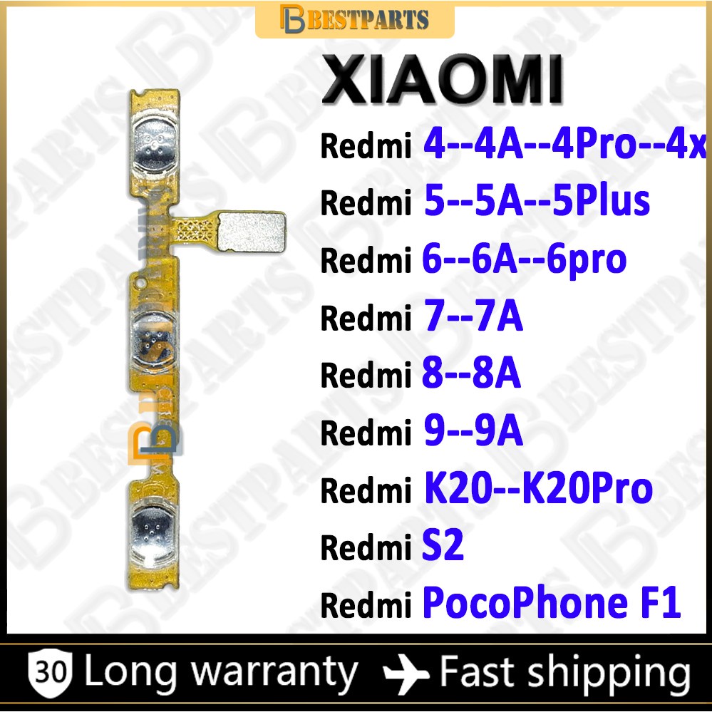 Power volume Flex cable Xiaomi Redmi 5 6 7 8 A Pro Plus PocoPhone F1 S2 ...