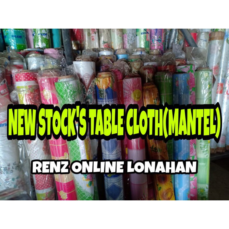PREMIUM GOLD NEW DESIGN! TABLE CLOTH / MANTEL / PLASTIC MAKAPAL (PER ...
