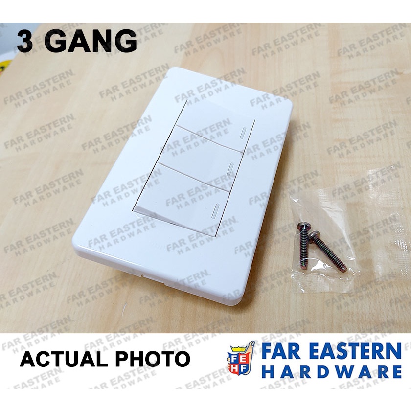 PHILIPS Switch Surface Origami Style Electrical Switches 1 | 2 | 3 Gang ...