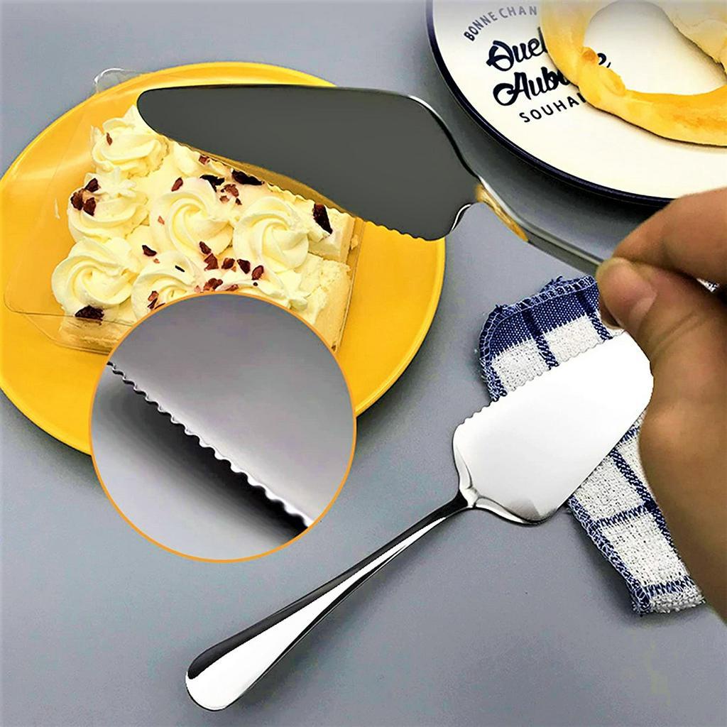 Serrated Stainless Steel Cake Cutter/Pie Server/Pie Slicer/Pizza Cutter ...