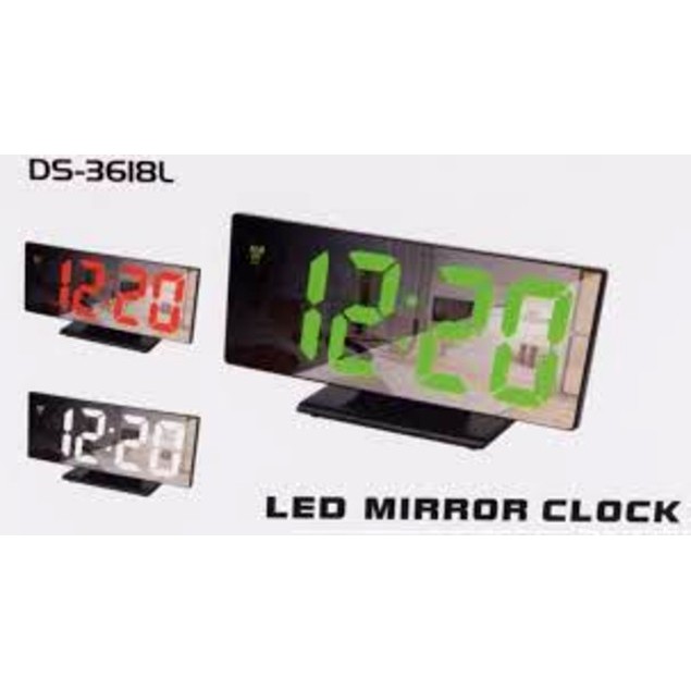 LED Mirror Clock DS-3618L | Shopee Philippines