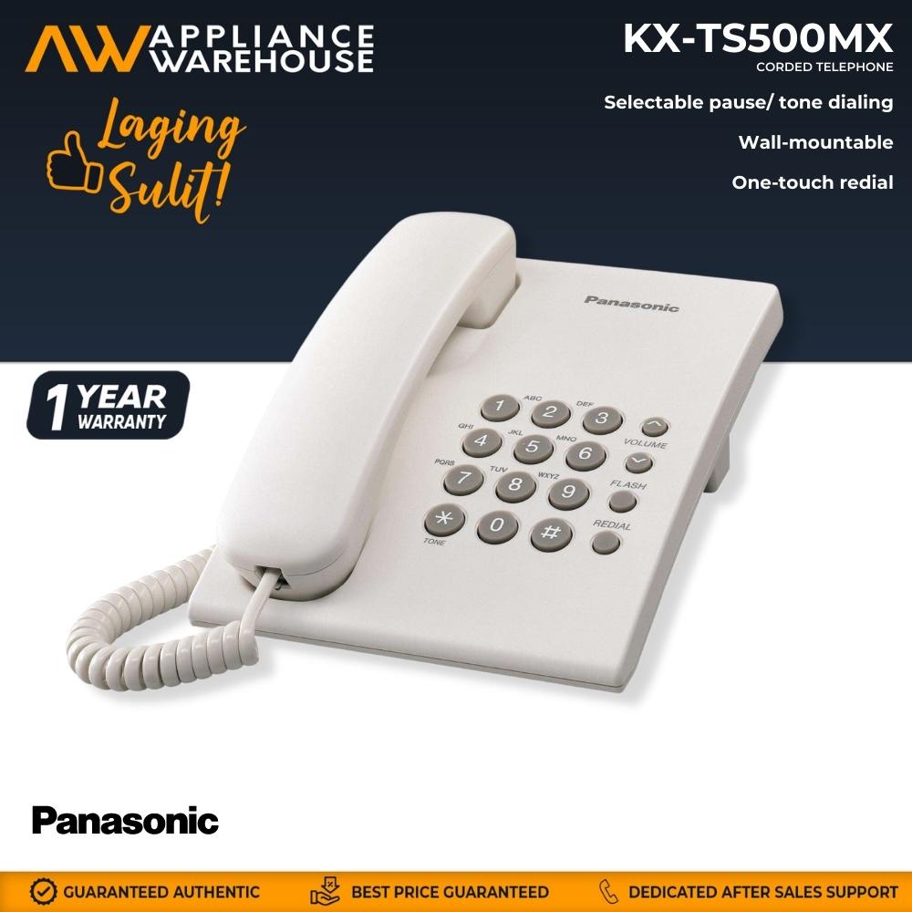 Panasonic KX-TS500MX White Corded Telephone | Shopee Philippines