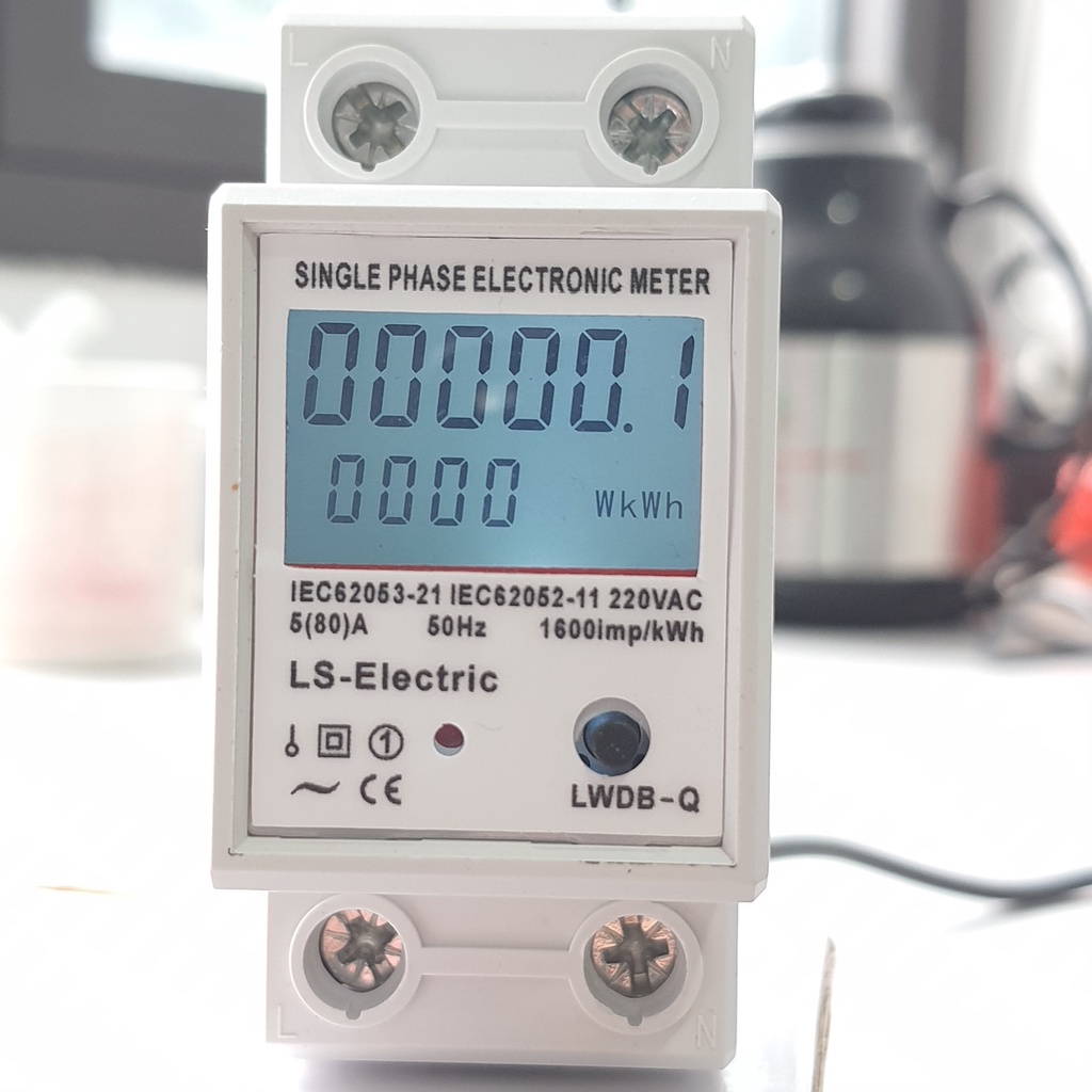 Ls-electric 80A 220V power meter with high precision RESET button, LCD display screen P U I Kwh ...