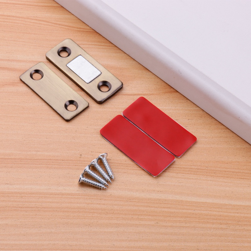 Cabinet Magnetic Catch 2pcs/set Ultra Thin Cabinet Door Magnets Stick ...
