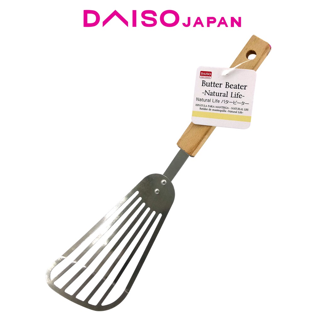Daiso Wooden Butter Beater | Shopee Philippines