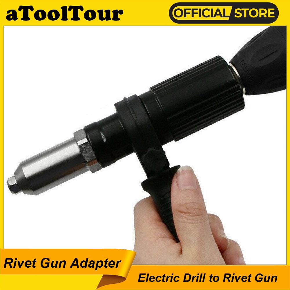 Electric Hand Rivet Nut Gun Head Conversion Power Drill Convert To ...
