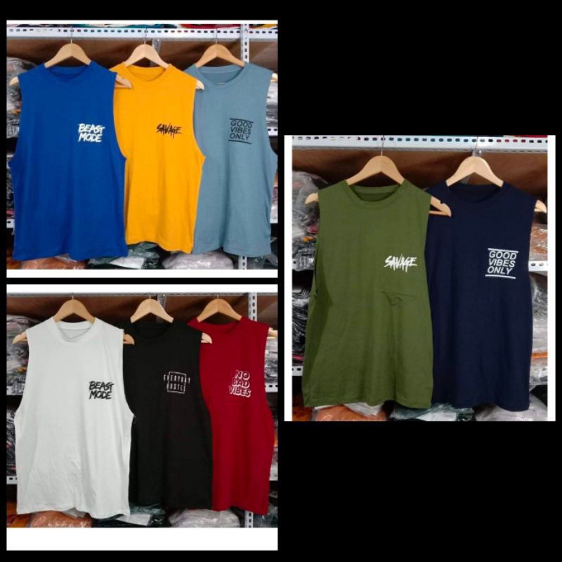 Muscle Plain Sando For Men (Random Colors and Print) | Shopee Philippines