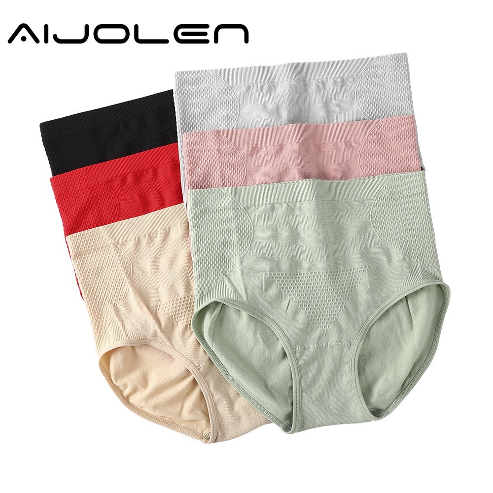 Aijolen High Rise Traceless Abdomen Hip Lift Briefs Womens Graphene