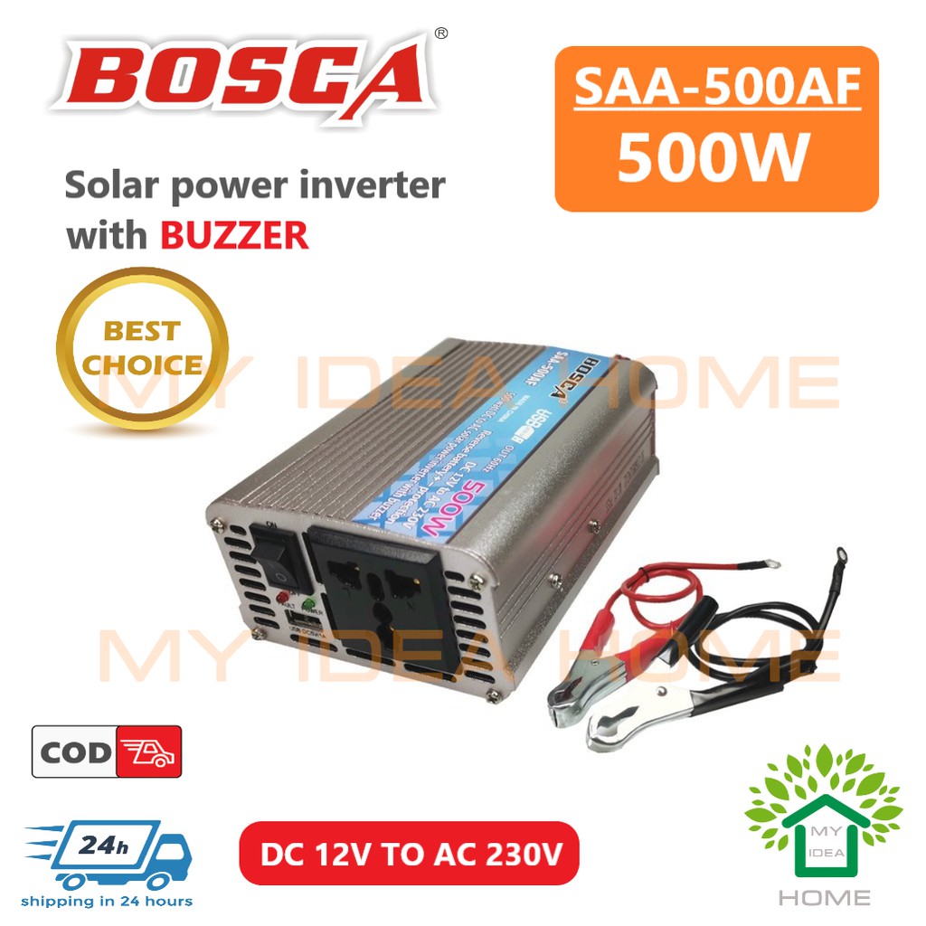 BOSCA Inverter 500w 1000w 1500W 2000W DC12V To AC 220-230V Car home ...