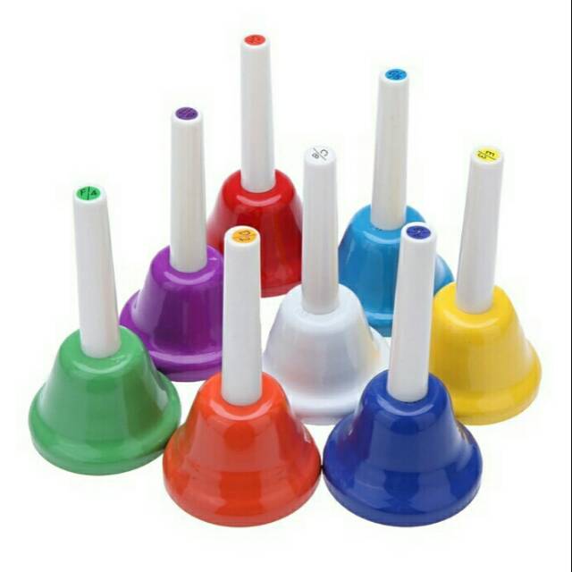 Handbell music / musical hand bell / hand bell 1 octaf with stem ...