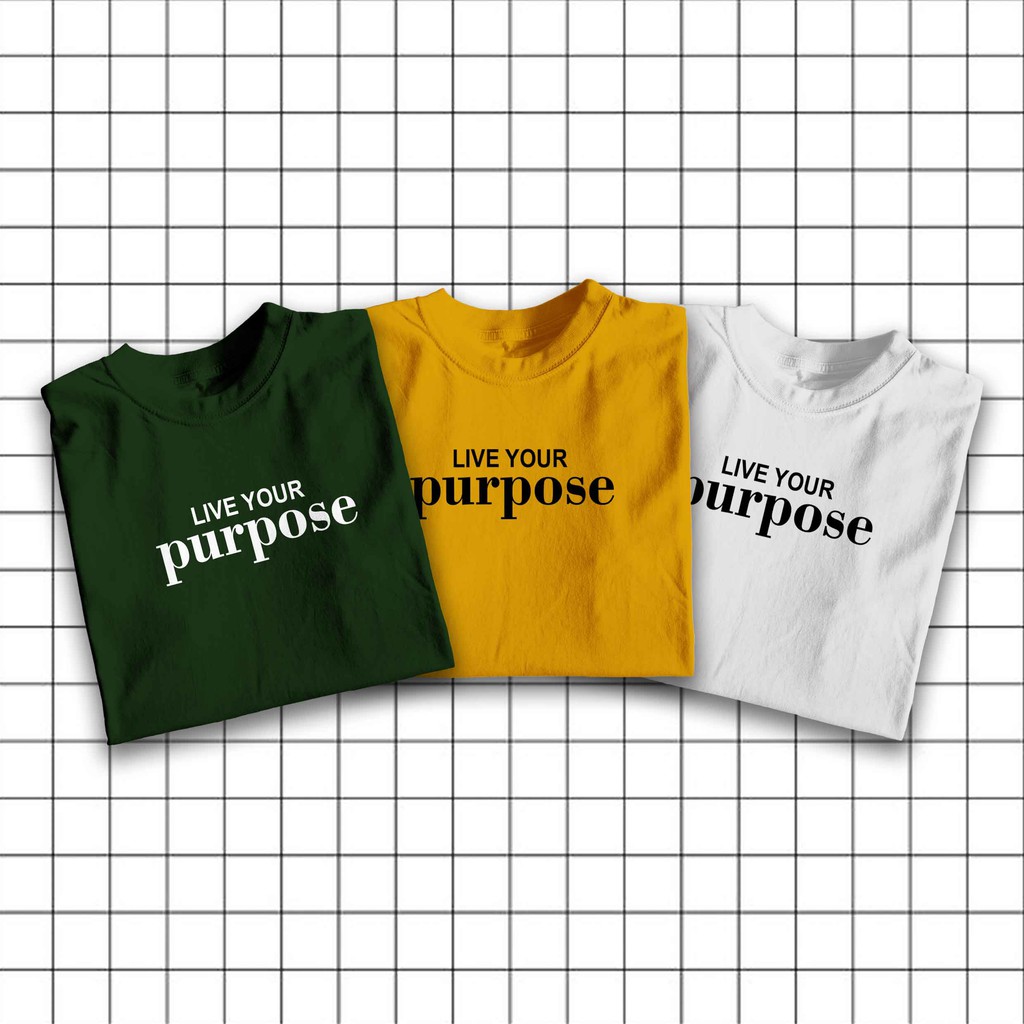 LIVE YOUR PURPOSE AESTHETIC STATEMENT UNISEX T SHIRT [STATEMENT ...