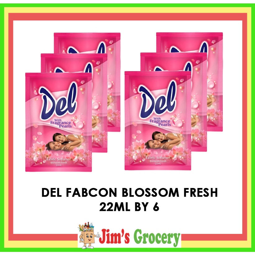 JIMS DEL FABRIC CONDITIONER BLOSSOM FRESH( PINK ) 22ML (BUNDLE BY 6 ...