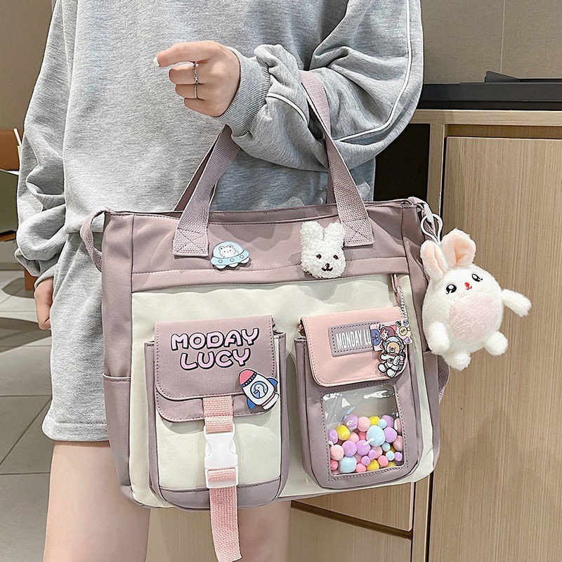 In stock! Primary school portable book bag courses to class bag bag ...