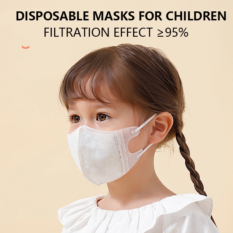 Kids 3D face mask 10Pcs ; Kids Surgical mask 50Pcs Korea Design ...