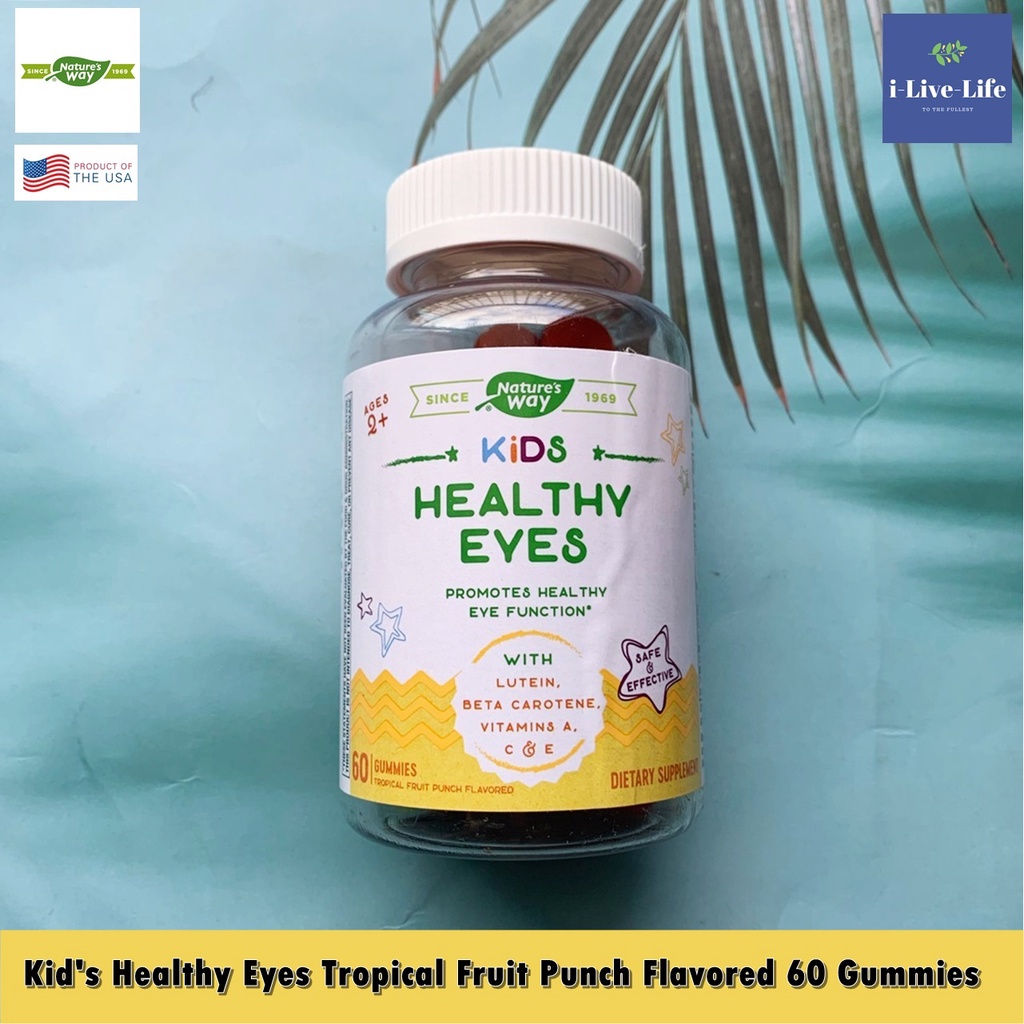 Kid's Healthy Eyes Tropical Fruit Punch Flavored 60 Gummies-Nature's ...