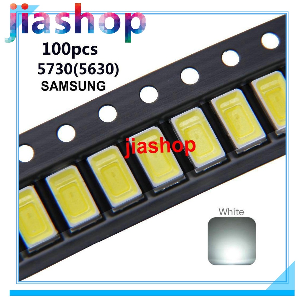 100pcs SAMSUNG5730 SMD 5730 3V Diode Cool White SMD5730 0.5W 3V LED 5630 Super Bright Chip ...
