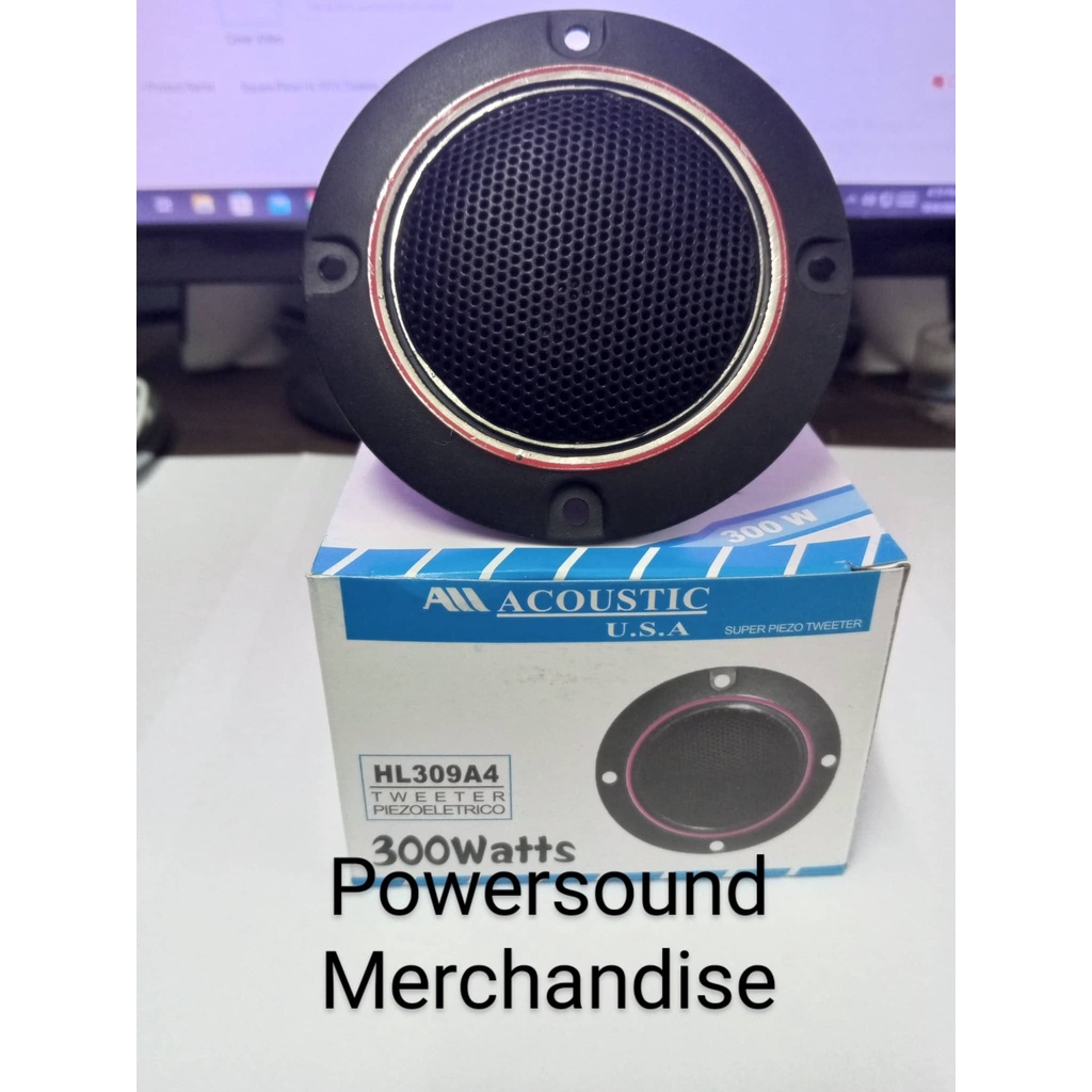 Super Piezo HL309A4 Tweeter 300watts Acoustic 3inches with free ...