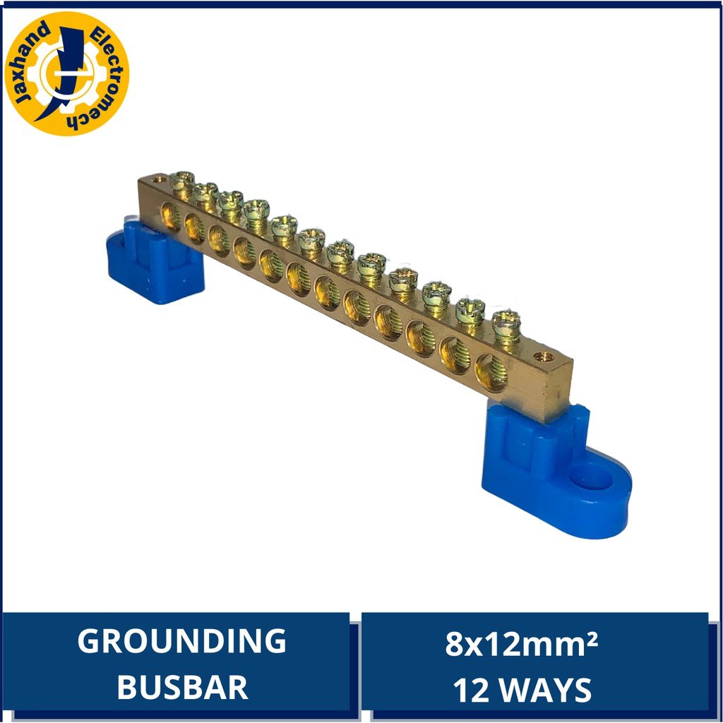 Grounding Busbar 8x12mm², 12 Ways | Shopee Philippines