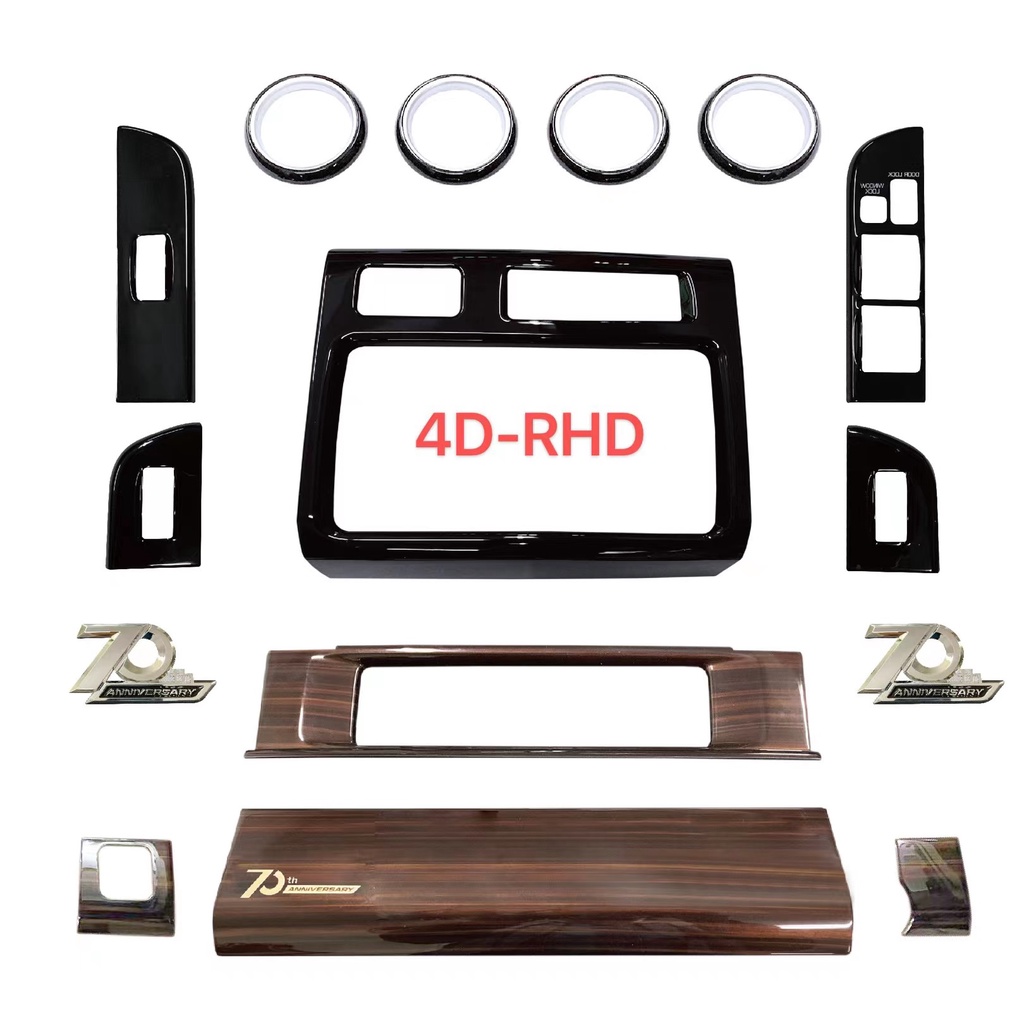 2022 70th Edition Anniversary Interior Wooden Penal Cover For Toyota ...