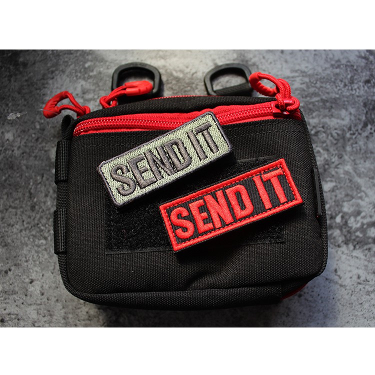 SEND IT Long Strip Embroidery Patches Badges Emblem Military Army For ...