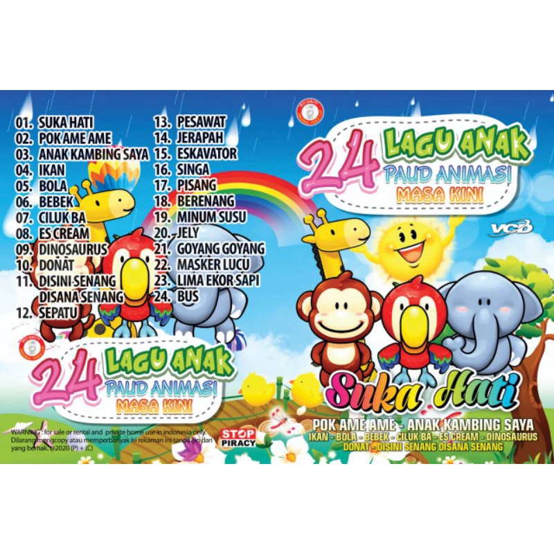 VCD CASSETTE 24 SONGS FOR ANIMATED PRESCHOOL CHILDREN | Shopee Philippines
