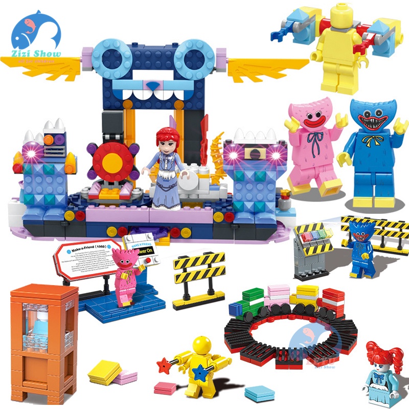 LEYU MOC Poppy Playtime Building Blocks Set Huggy Wuggy Dolls Hague ...