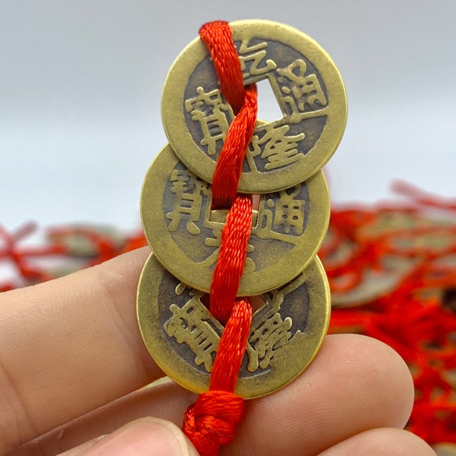 Emperor Coin# 3 lucky coins#good luck charms #door#window | Shopee ...