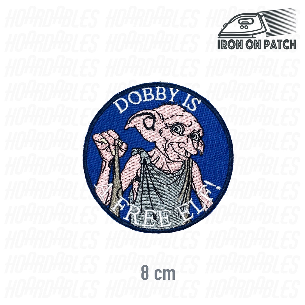 Dobby Free Elf HP Iron On Sew DIY Decor Embroidered Patch Badge ...