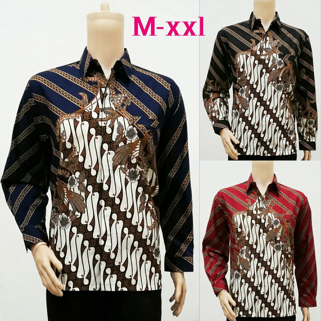 KEMEJA Men's Shirt Long Sleeve Pattern Pattern Pattern | Shopee Philippines