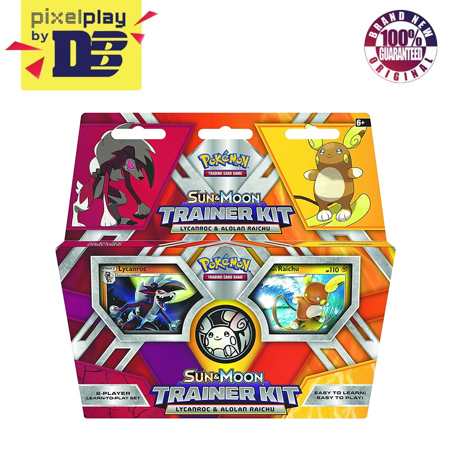 Pokemon Trading Card Game Sun & Moon Trainer Kit (Lycanroc & Alolan ...