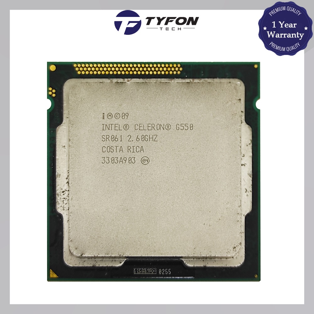 Intel Celeron G550 Desktop Processor (2M Cache, up to 2.60 GHz) (Refurbished) | Shopee Philippines