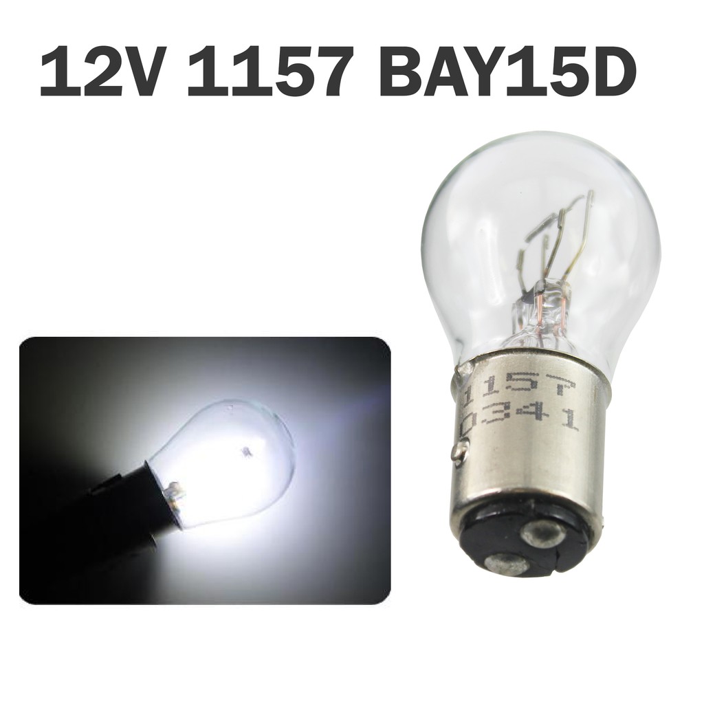 Car Brake Light 12V 1157 BAY15D Double Contact Halogen Bulb 21W Tail ...