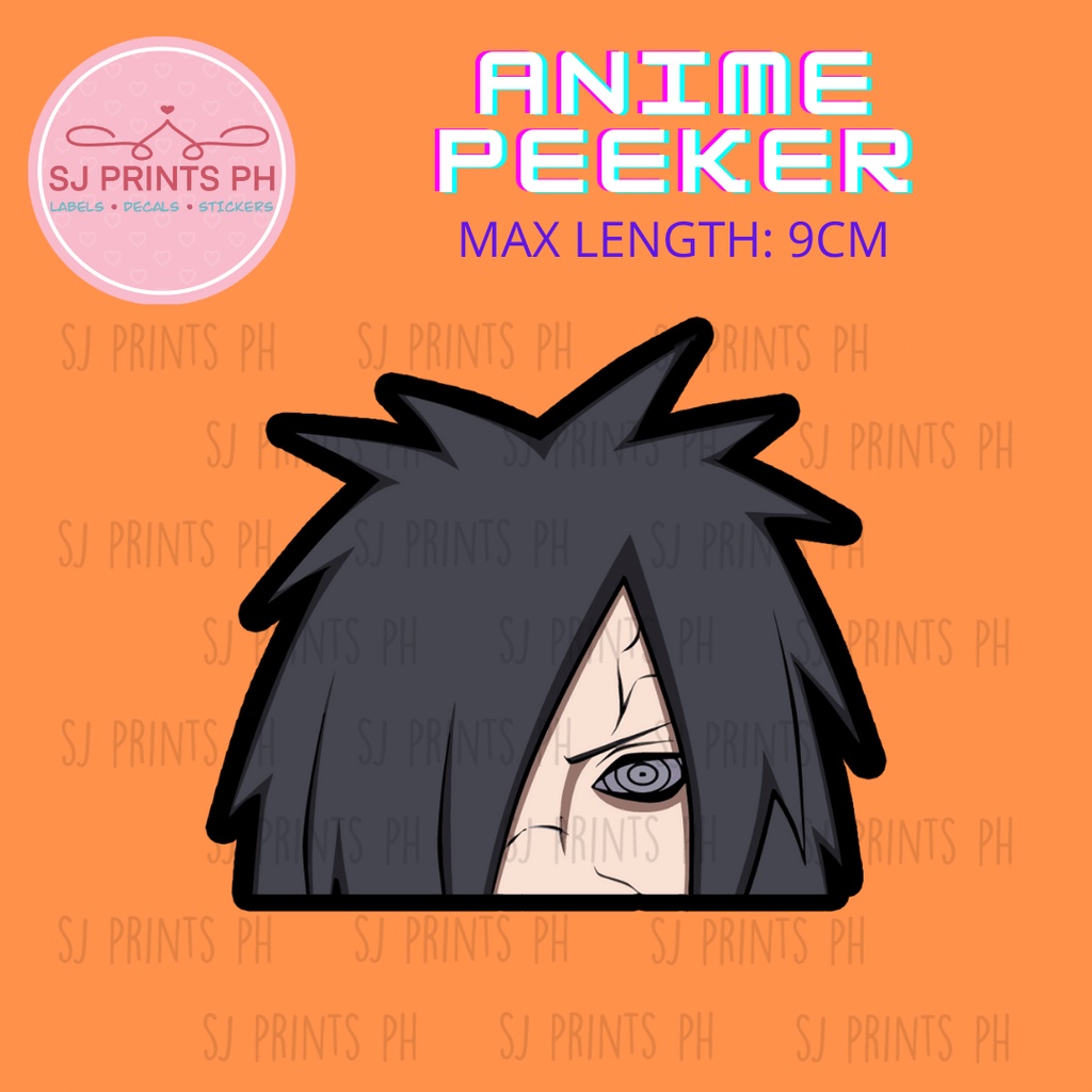 [PART 1] Anime Peeking Stickers| Waterproof laminated vinyl | Aquaflask ...