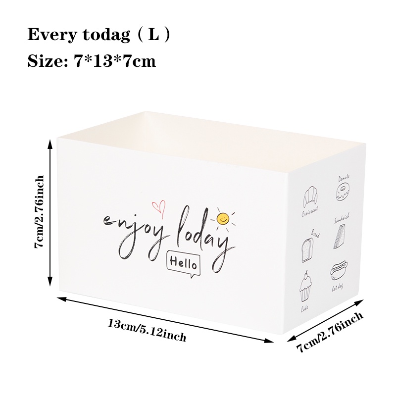 100Pcs Sandwich Box Korean Toast Bread Sandwich Packaging Box Burger ...